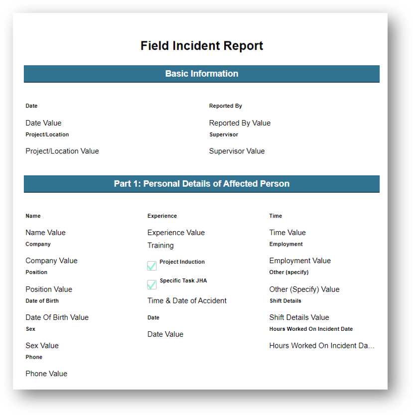 Incident Report Examples Templates GoCanvas Incident Report Examples Templates GoCanvas