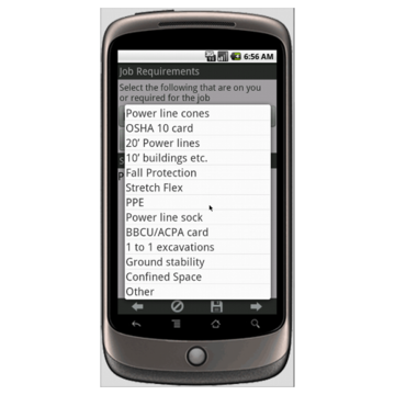 Pre Task Planning Worksheet Form Mobile App - iPhone, iPad, Android