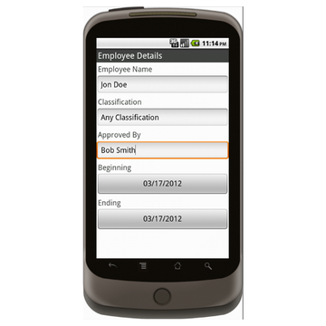 Timesheet Detail - Construction Forms for Contractors Form Mobile App ...
