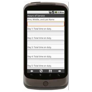 Hours of Service Record for First Time or Intermittent Drivers Form ...