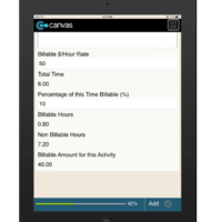 Basic Time Card/Sheet Form Mobile App - iPhone, iPad, Android