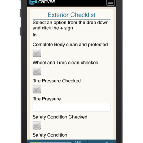 Automotive Repair Checklist Form Mobile App - iPhone, iPad, Android