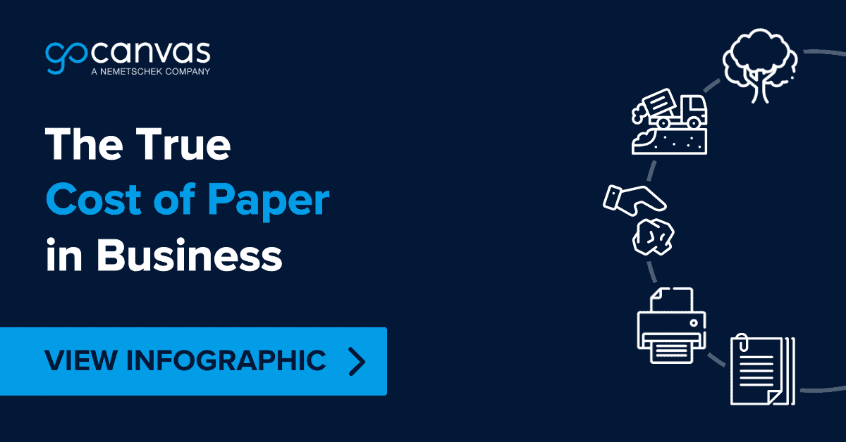 The True Cost of Paper in Business - GoCanvas